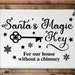 Santa's Magic Key SVG, Christmas Svg, Santa Sign Svg, Christmas Sign ...