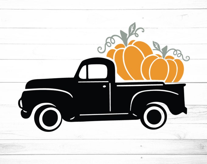 Pumpkin Truck Svg Fall Truck SVG Pumpkin Truck Cut File - Etsy