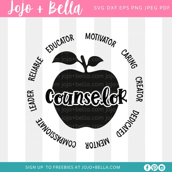 School Counselor Svg - Etsy