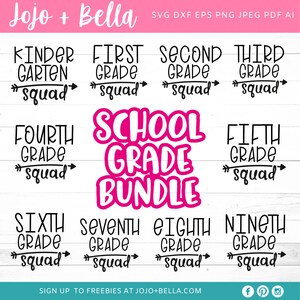 Third Grade Squad Svg, Svg Bundle, Back to School Svg, Svg, School Svg ...