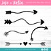 Arrows SVG File Bundle Arrows Clipart Arrows Clip Art Arrow | Etsy