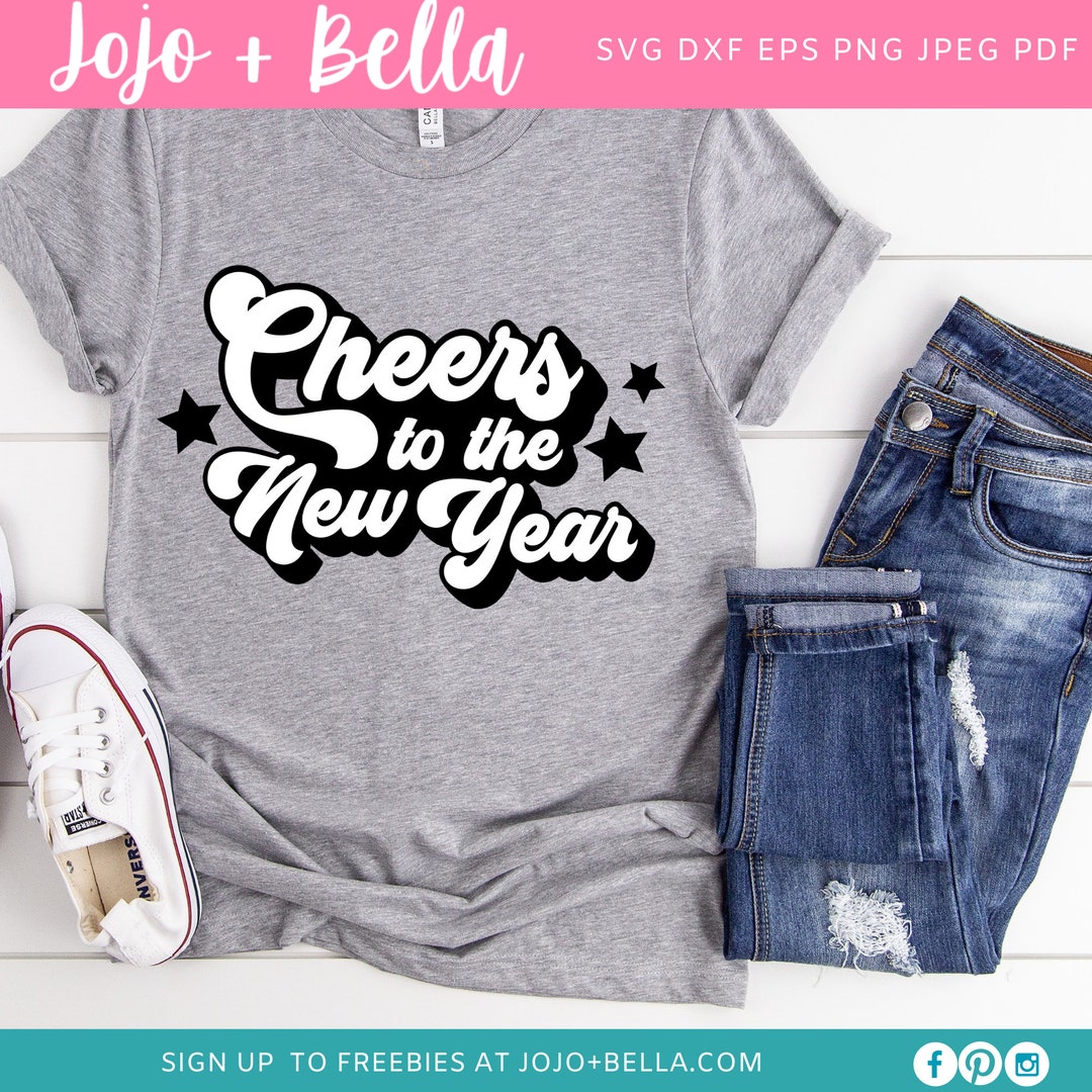 Cheers to the New Year SVG, New Year Svg, New Years Svg, Happy New Year ...
