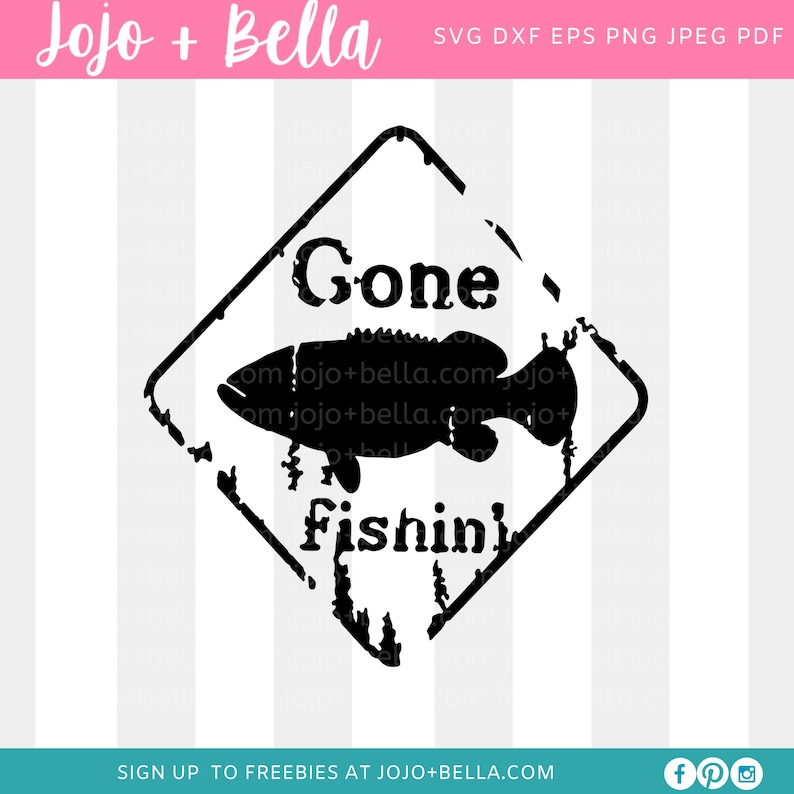Gone Fishing Sign SVG Fishing Sign Svg Grunge Fishing Sign - Etsy