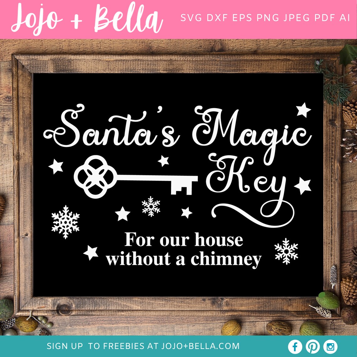 Santa's Magic Key SVG, Christmas Svg, Santa Sign Svg, Christmas Sign ...