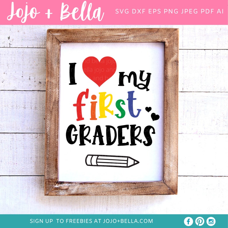I Love My First Graders Svg Back to School Svg School Svg - Etsy