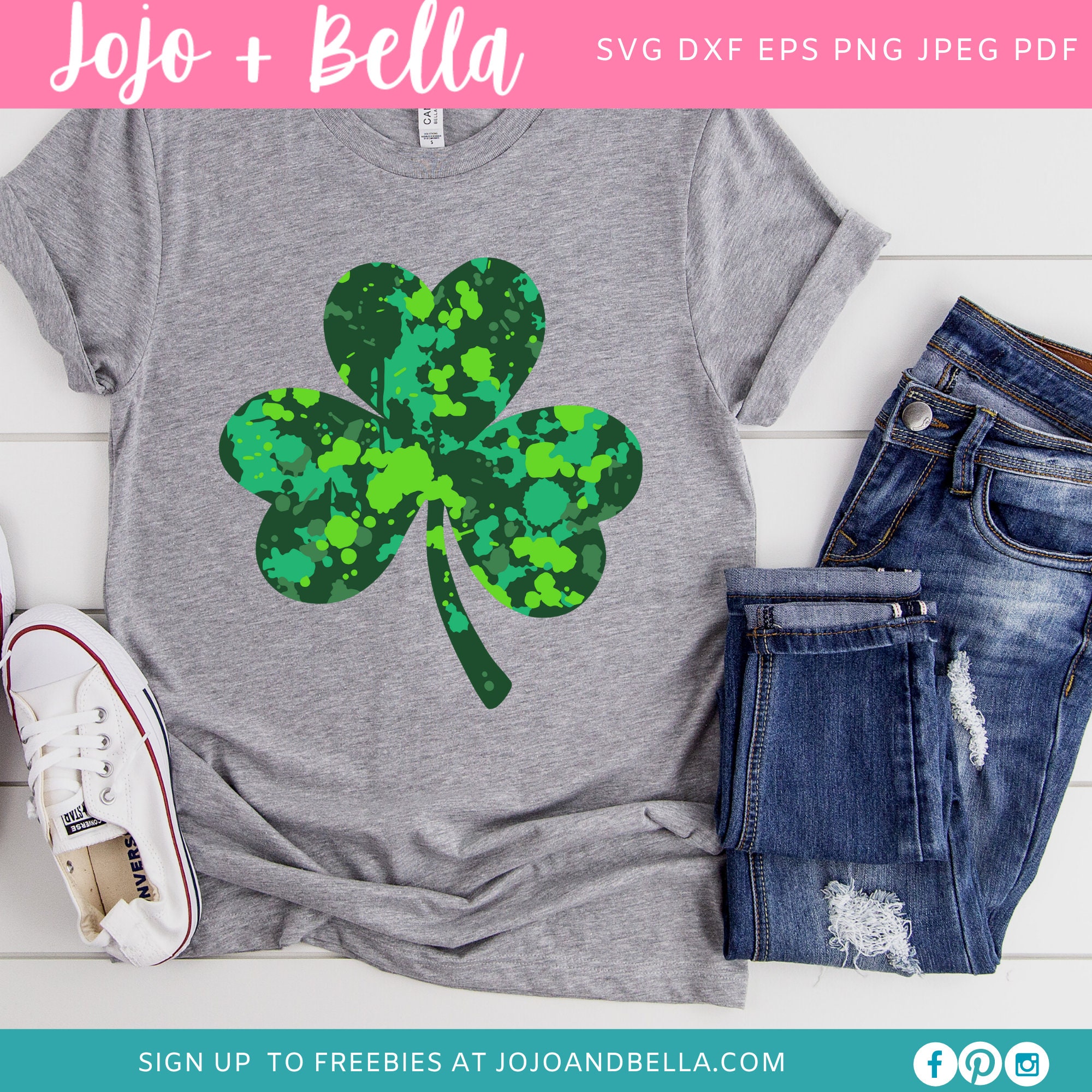Shamrock Paint Splatter SVG Shamrock Grunge Svg Patterned - Etsy Ireland