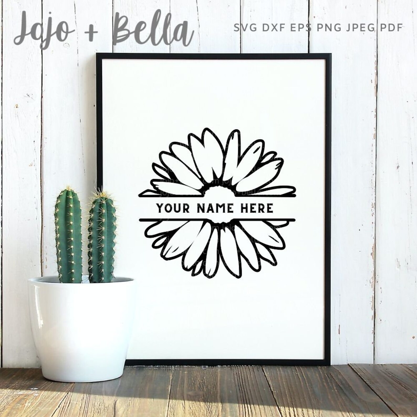 Daisy Svg, Daisy Svg Bundle, Daisy Split Monogram Svg, Daisy Monogram ...