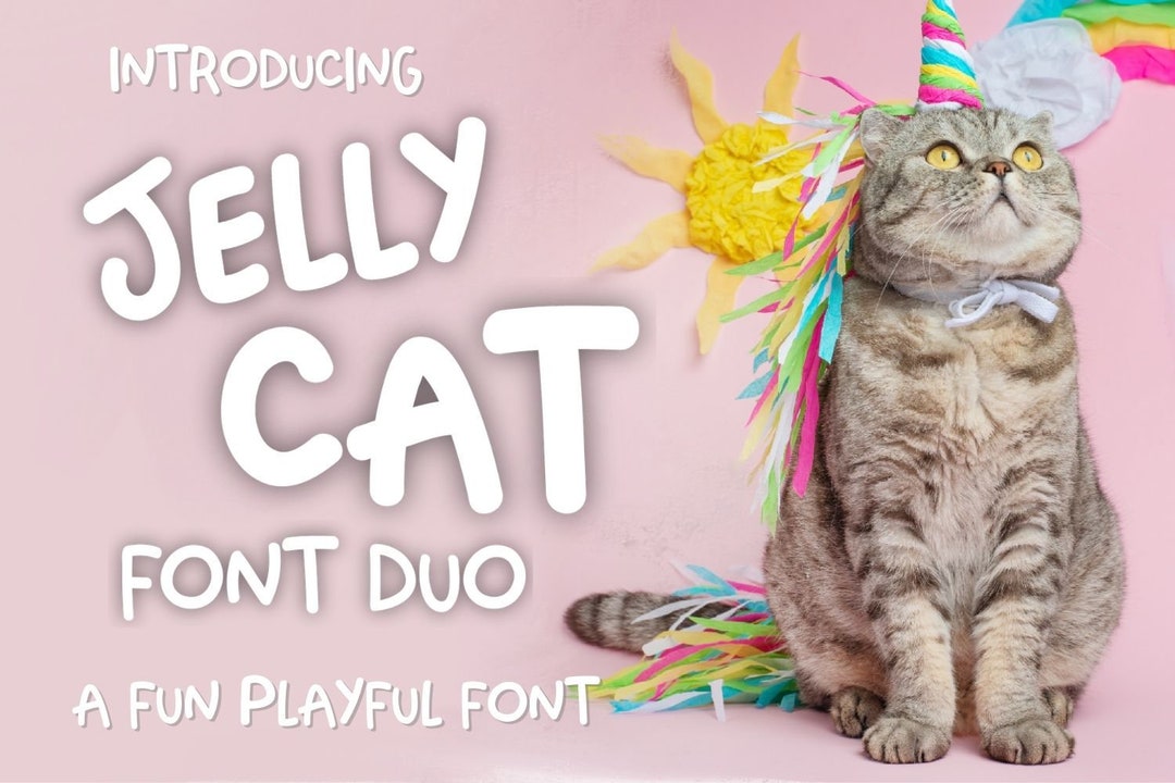 Jelly Font, Font, Cricut Font, Kids Font, Hand Lettered Font, Playful ...