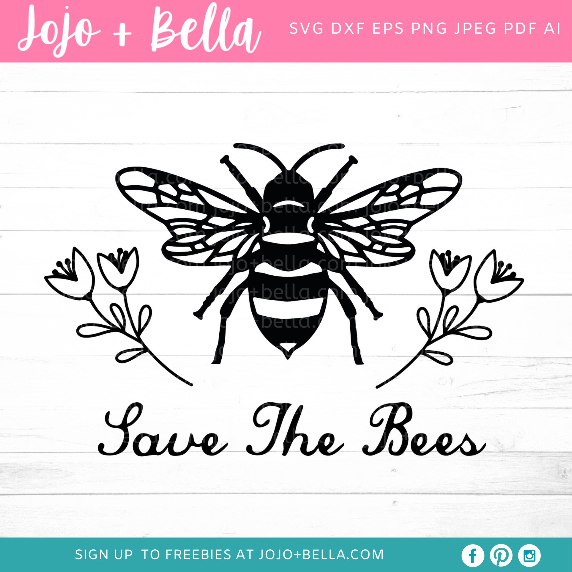 Bee SVG Save the Bees Svg Cut File Farmhouse Svg Farm - Etsy UK