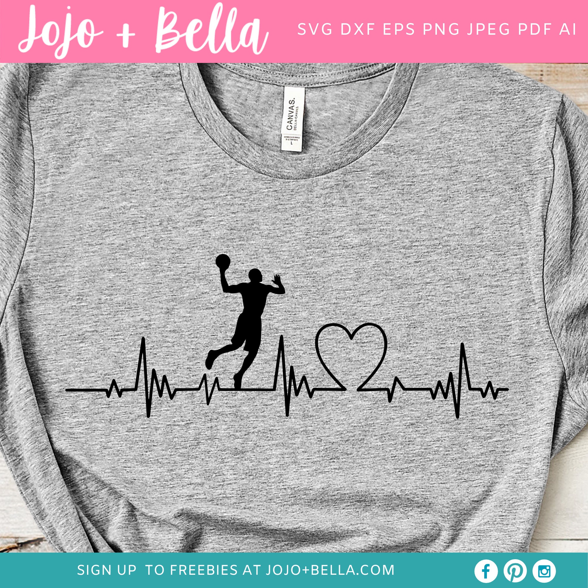 Basketball Heartbeat SVG Basketball Svg Heartbeat Svg | Etsy