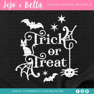 Trick or Treat Svg, Halloween Svg File, Fall Svg File, Svg Cut File ...
