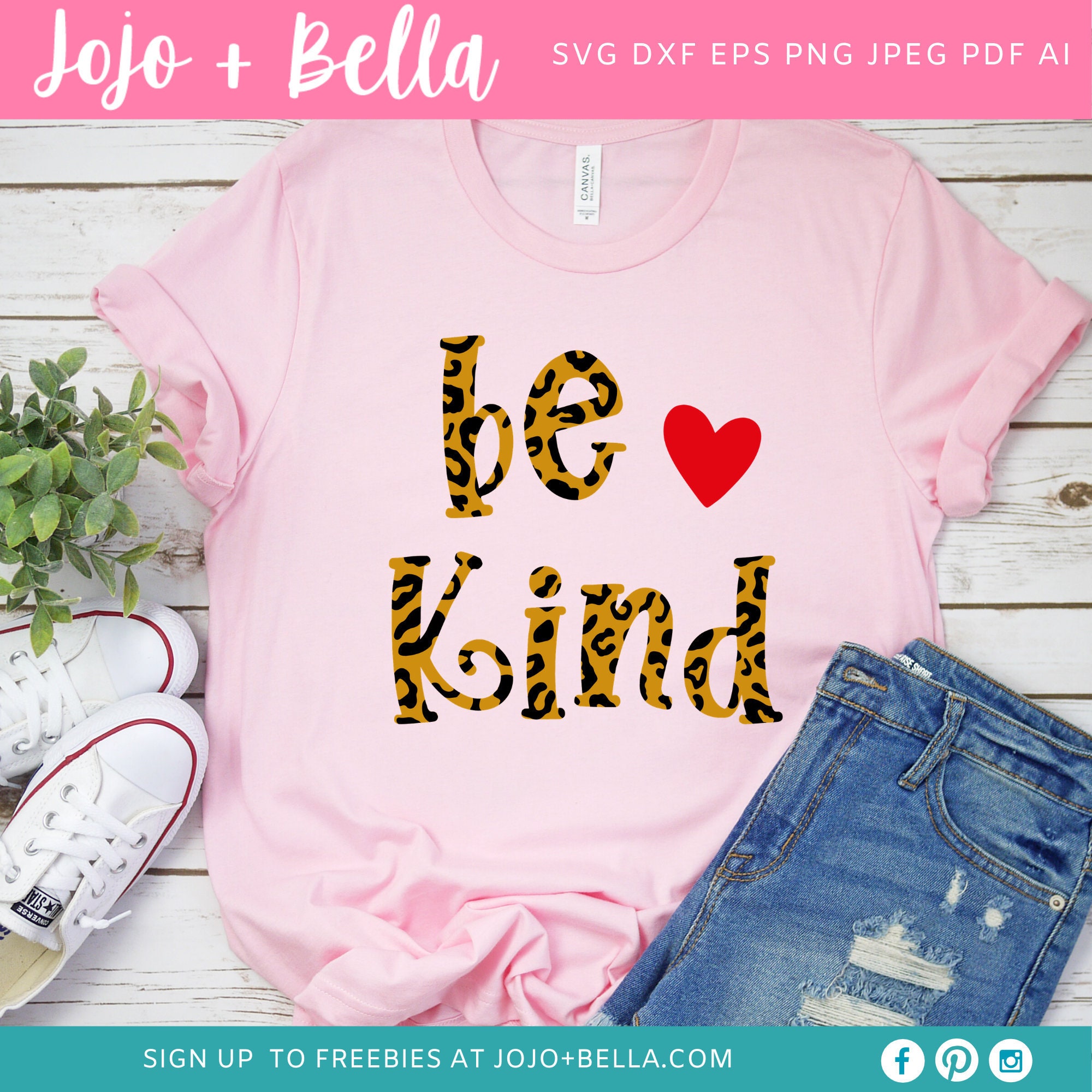 Be Kind Leopard Print Svg, Be Kind Svg, Leopard Print Svg, Kindness Svg ...