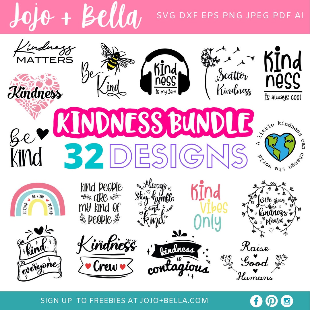 Kindness Svg Bundle, Kindness Svg, Kind Svg, Kindness Matters SVG, Be ...