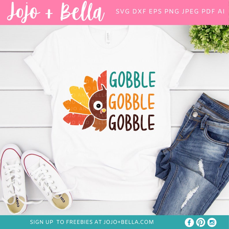 Turkey SVG - Thanksgiving Svg - Gobble Svg - Fall Svg - Thankful Svg ...