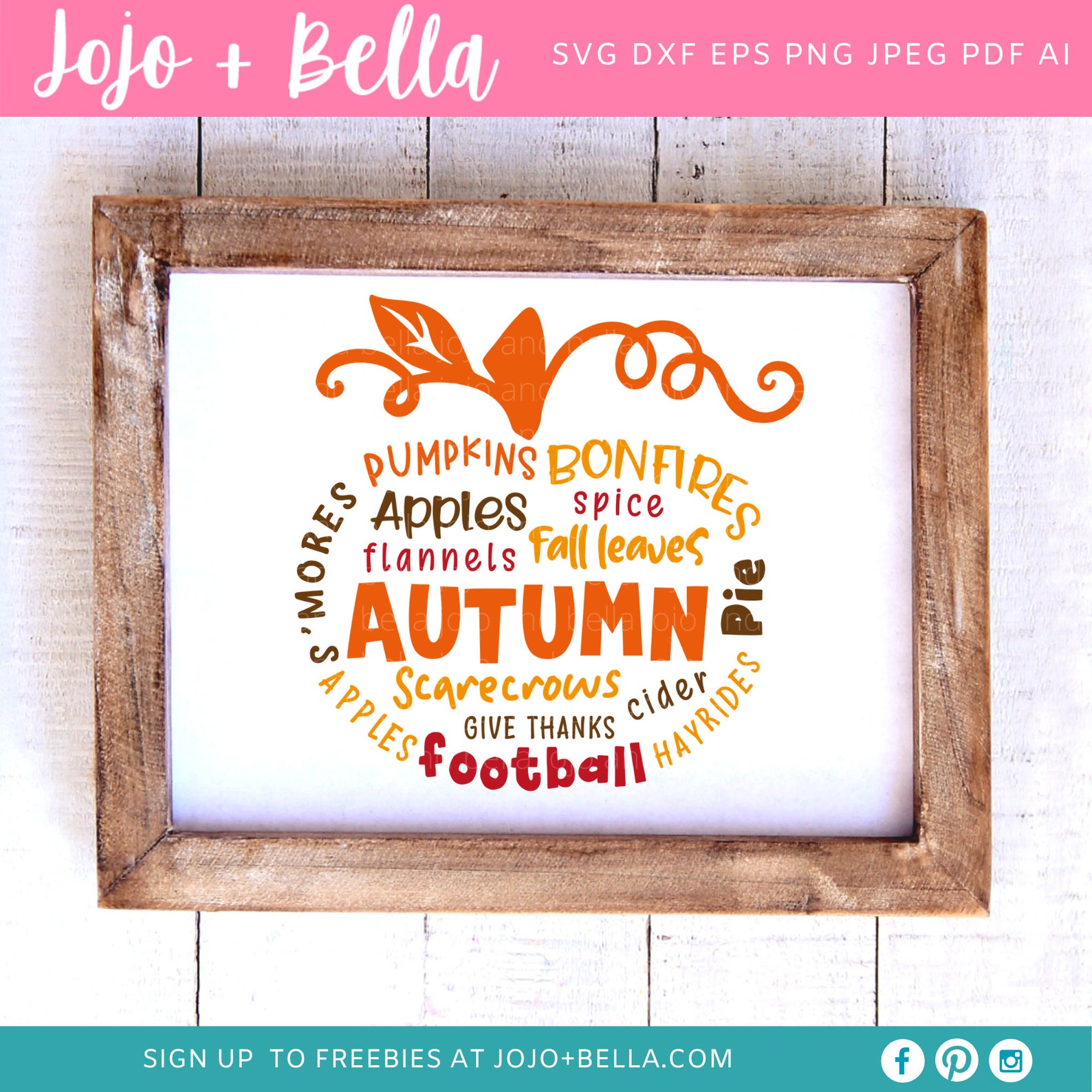 Autumn Pumpkin Word Art Svg Autumn Pumpkin Svg Pumpkin Svg | Etsy