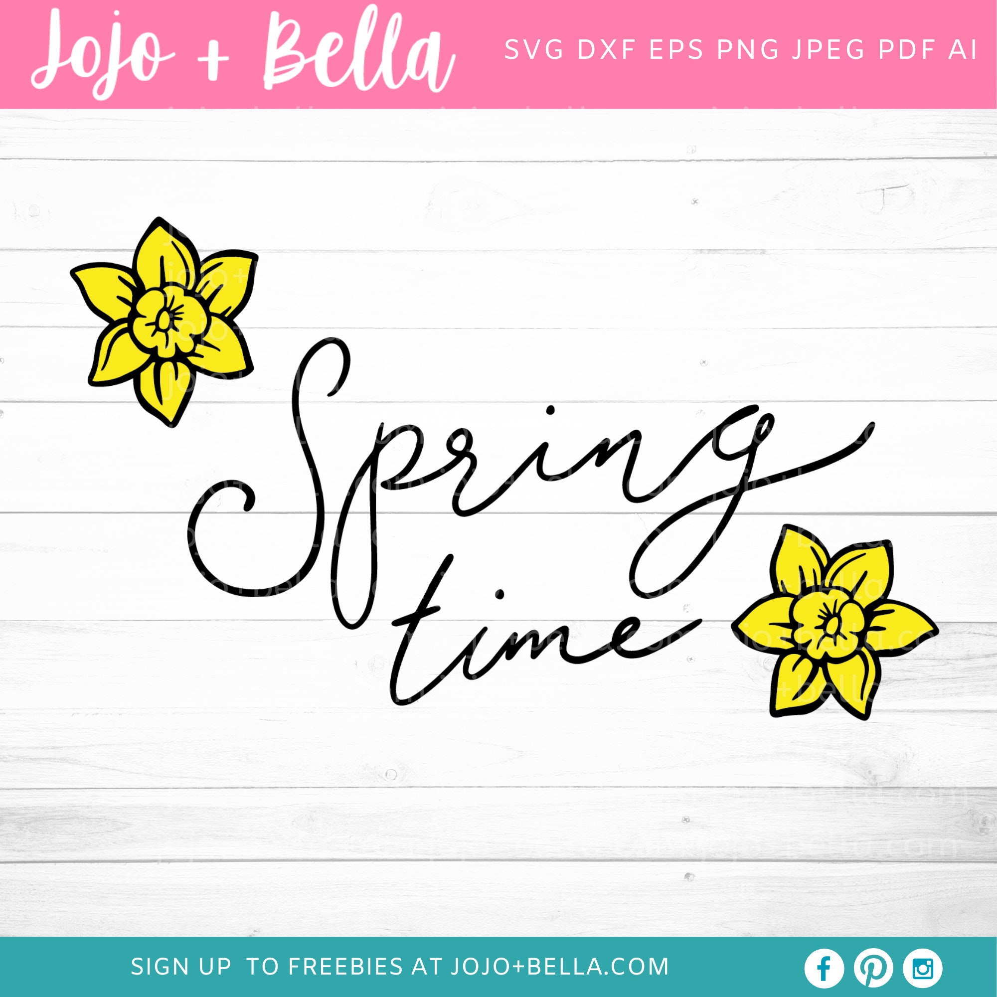 Spring Time SVG Hello Spring Svg Easter Svg Flower Svg - Etsy