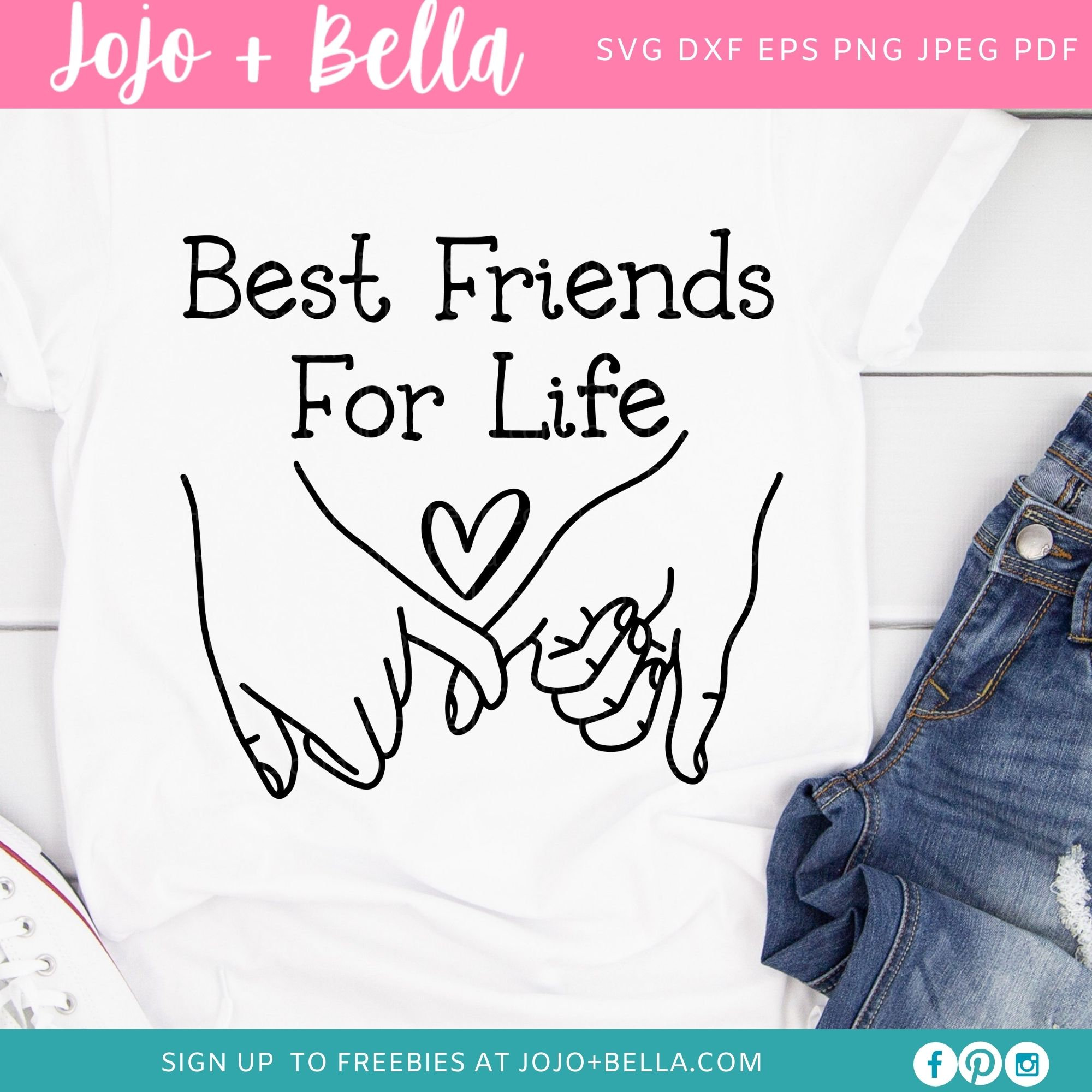 Best Friends for Life SVG, Best Friends Svg, Png, Pinky Promise Svg ...