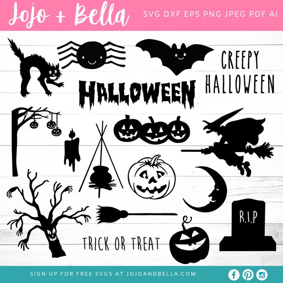 Halloween SVG Bundle Halloween Svg Pumpkin Svg Fall Svg | Etsy