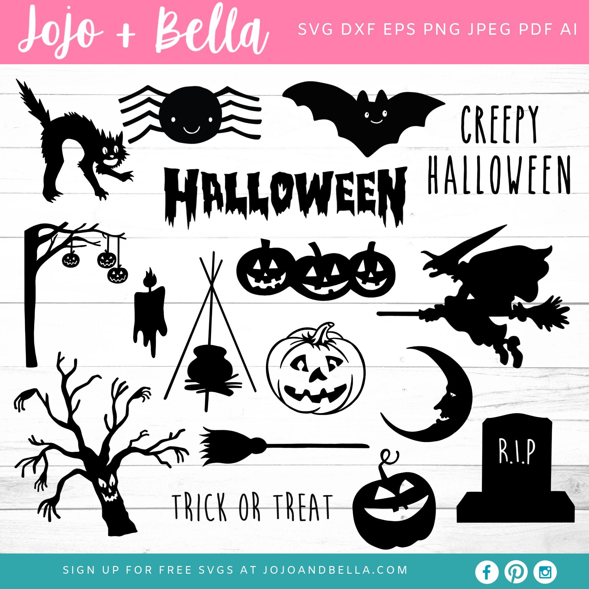 Halloween SVG Bundle Halloween Svg Pumpkin Svg Fall Svg | Etsy