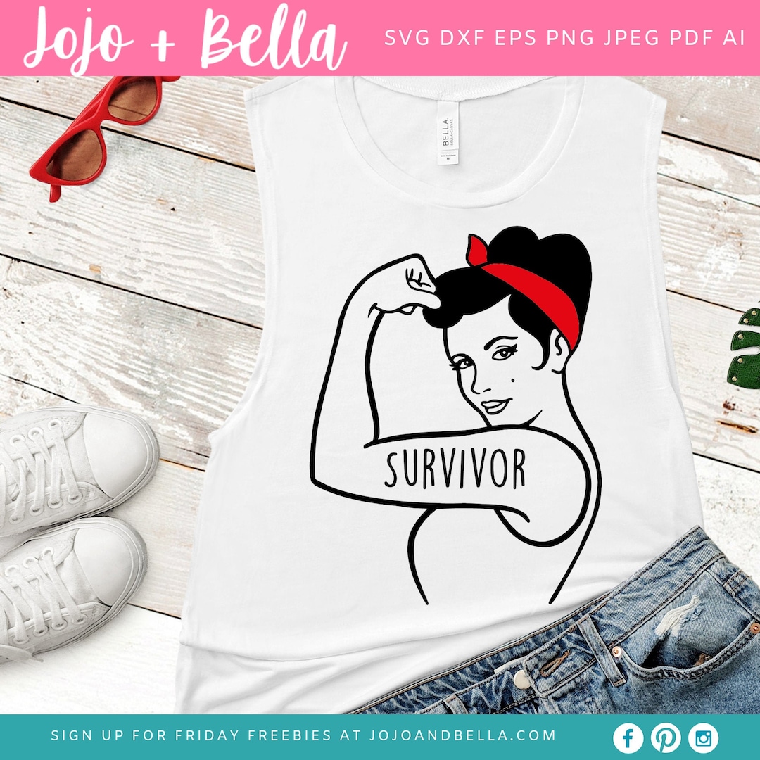 Survivor SVG - SVG, Dxf, Eps, Jpeg, Png, Ai, Pdf, Cut File - Breast ...