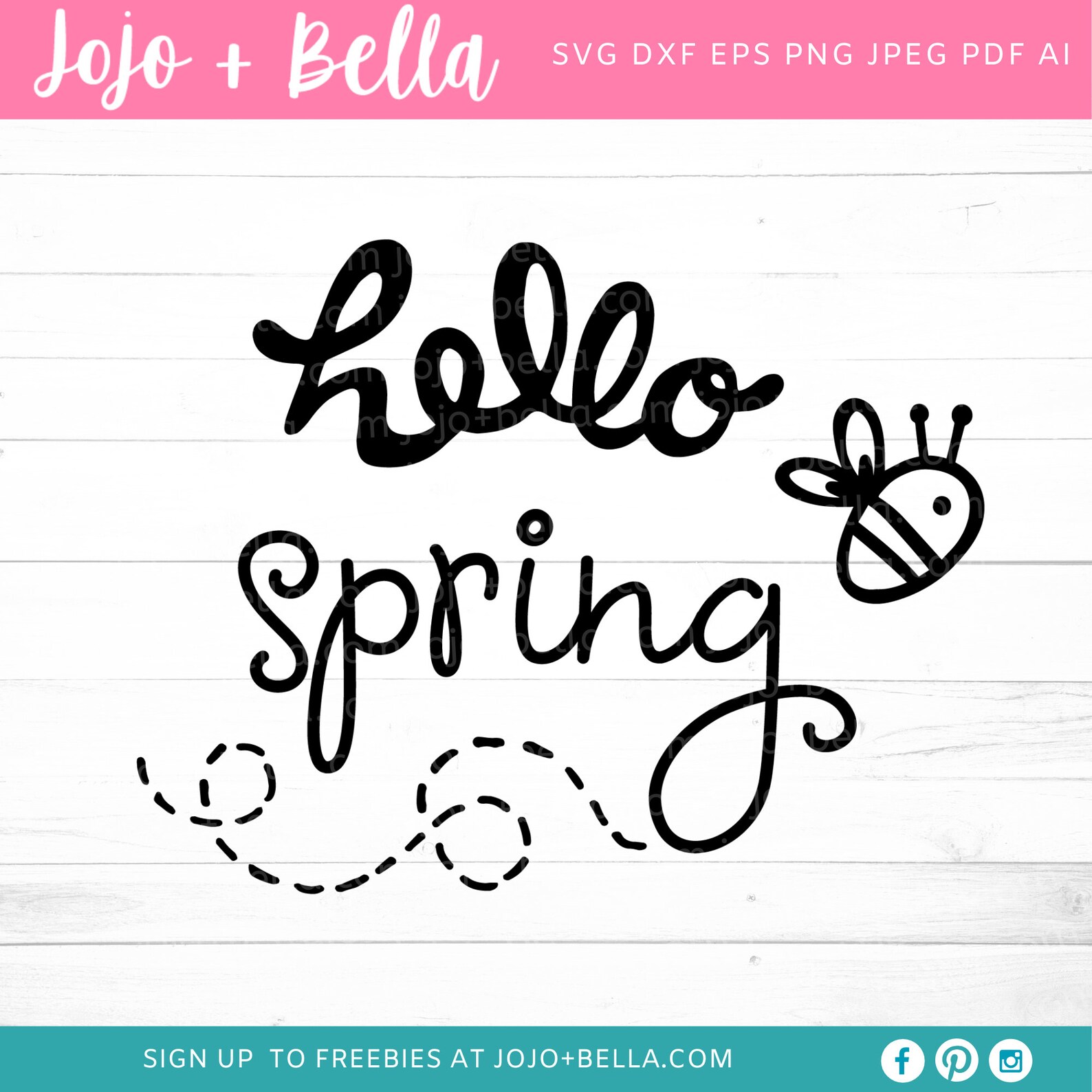 Hello Spring SVG Spring Svg Spring Holiday Svg Bee Svg | Etsy