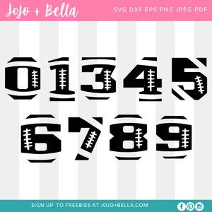Football Numbers Svg, Jersey Numbers, Football Number Svg, Number Svg ...