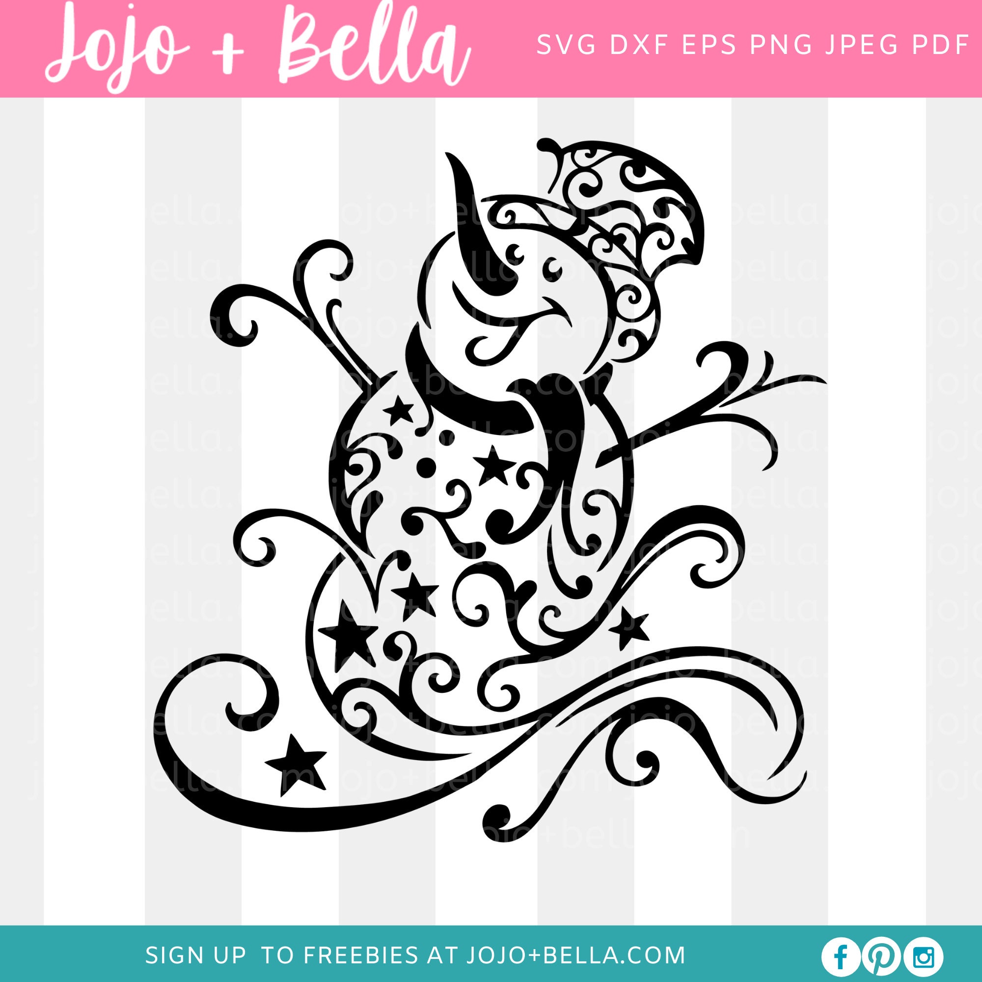 Swirly Snowman Svg Snowman SVG Snowman Flourish SVG Snowman - Etsy Canada
