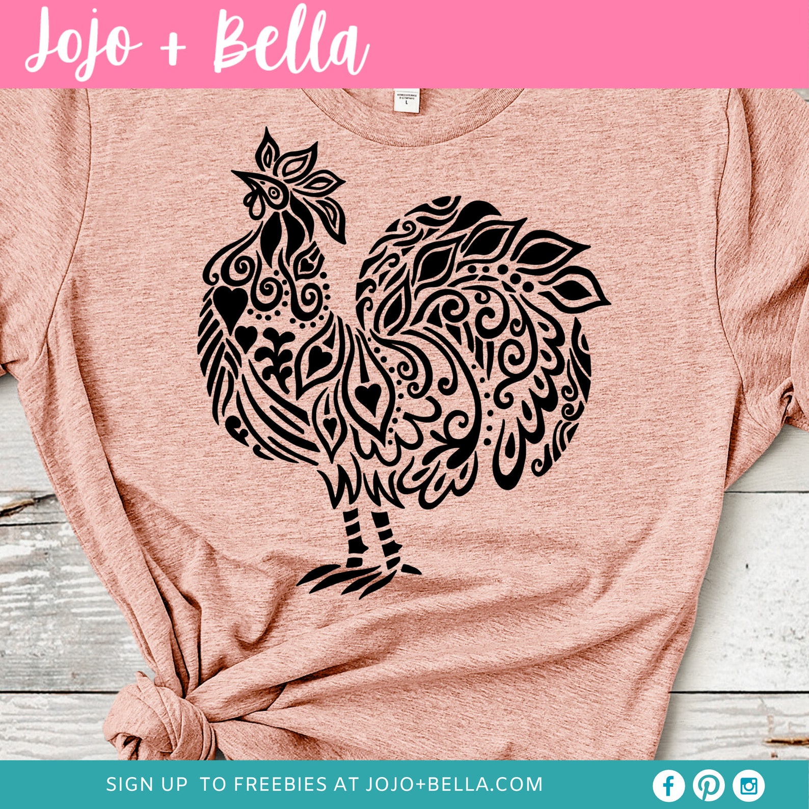Mandala Chicken SVG, Dxf, Zentangle Chicken Svg, Mandala Animal Svg ...