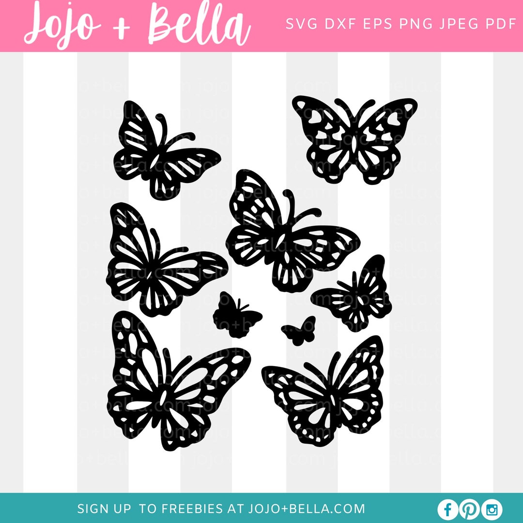 Butterfly Svg Bundle, Butterfly Cut File, Butterfly Svg, Butterflies ...