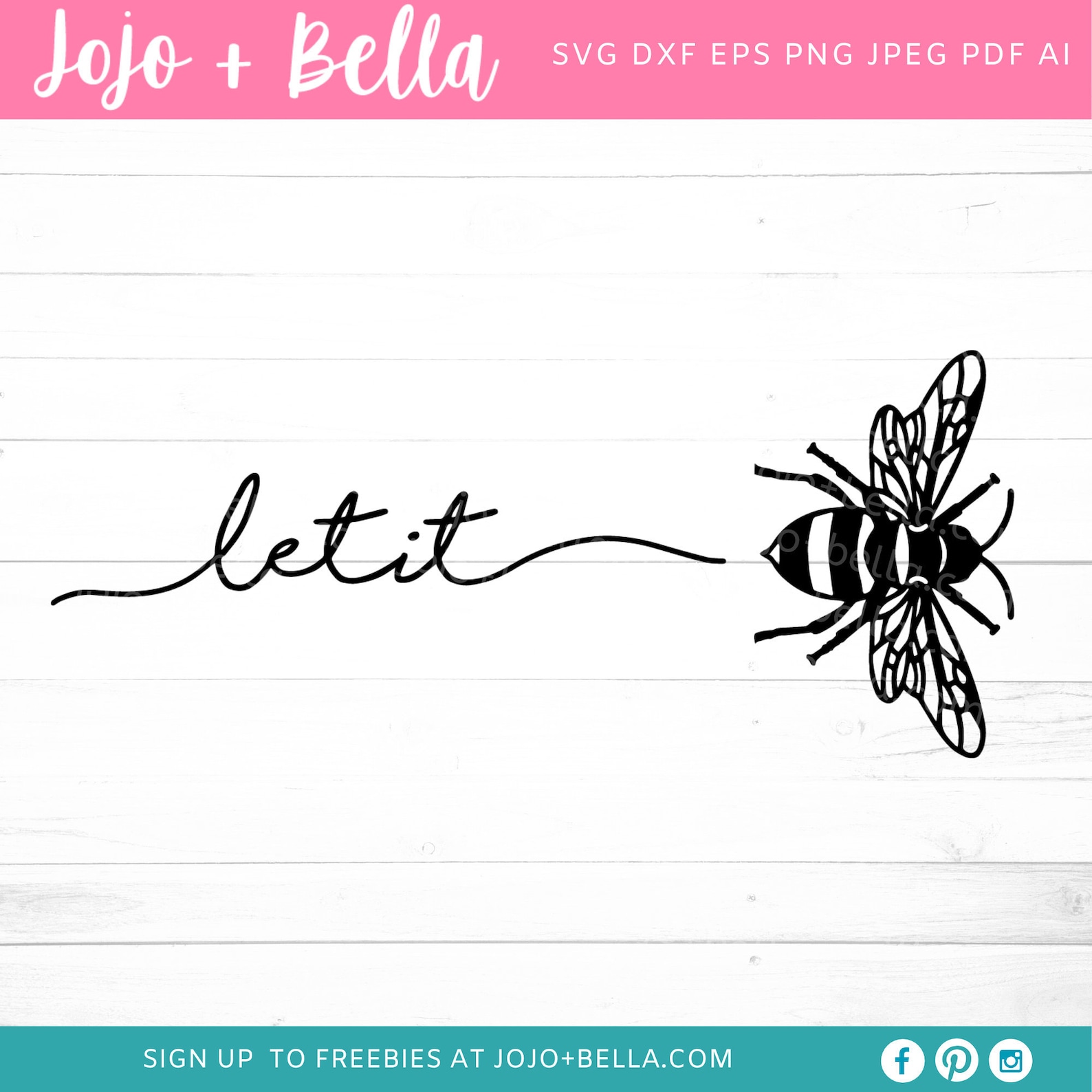 Let It Bee SVG Let It Bee Cut File Let It Bee Png Bee Svg | Etsy