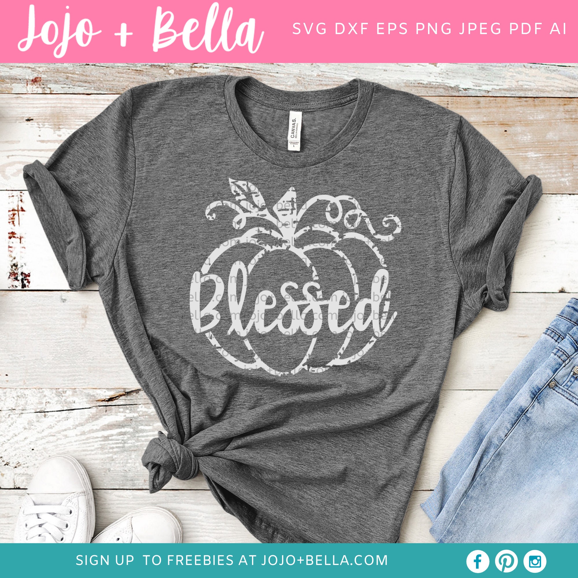 Blessed Svg Pumpkin Svg Thanksgiving SVG Pumpkin Svg File | Etsy