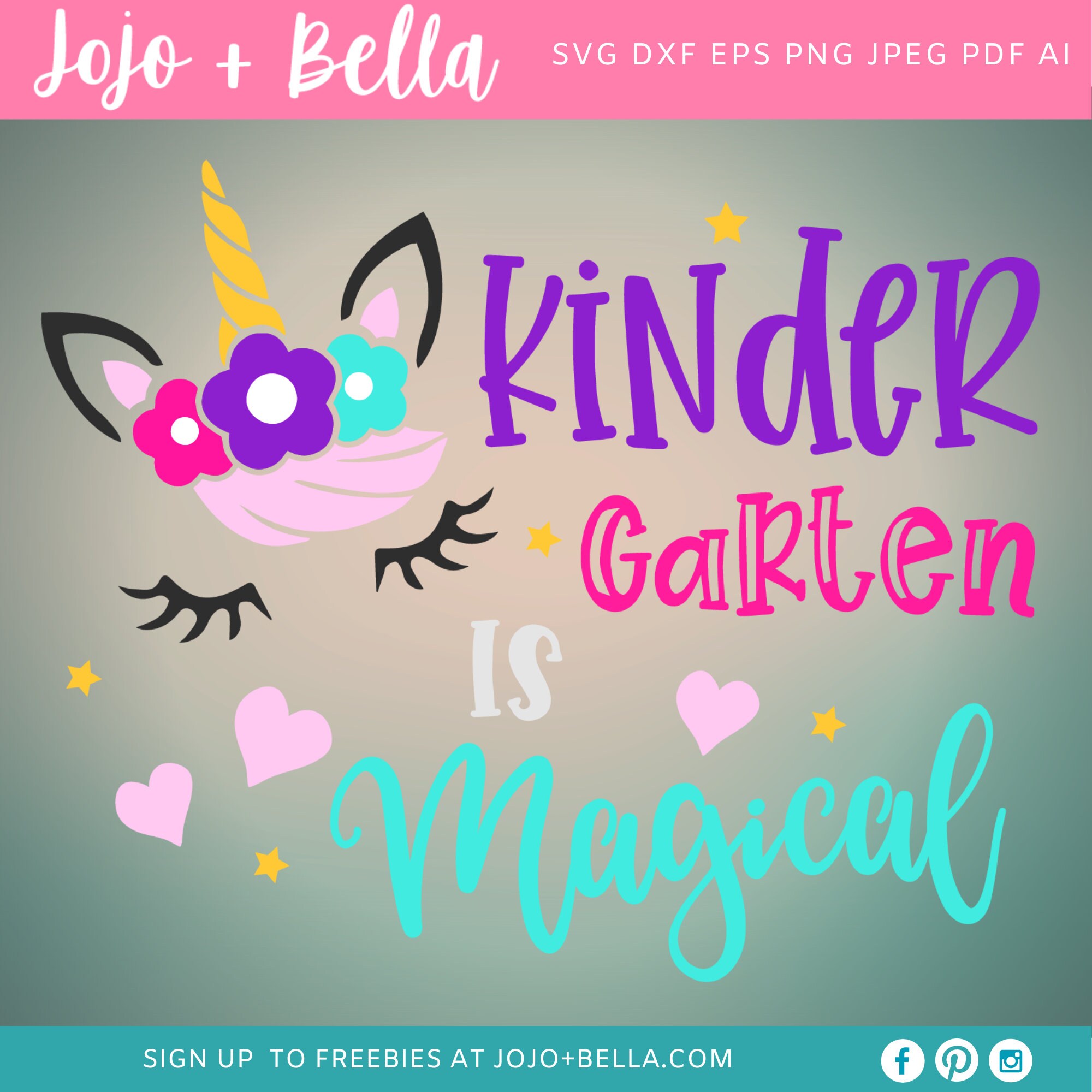 Kindergarten is Magical Svg Kindergarten Svg Back to School | Etsy