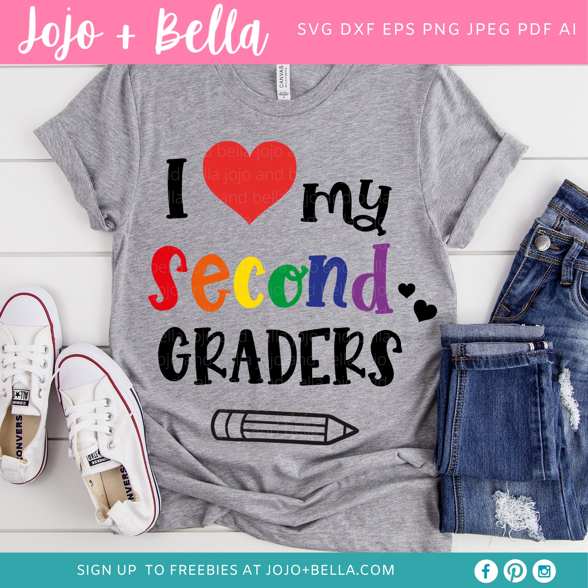 I Love My Second Graders Svg, Back to School Svg, School Svg, Teacher ...