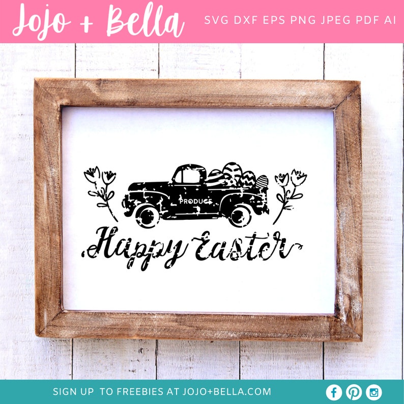 Easter Svg, Happy Easter Svg, Easter Truck Svg, Easter Egg Svg, Grunge ...