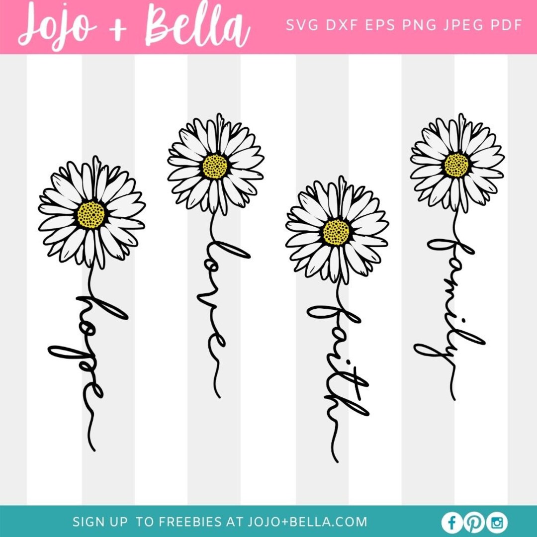 Daisy Svg, Daisy Svg Bundle, Family Svg, Daisy Quote Svg, Quote Svg ...