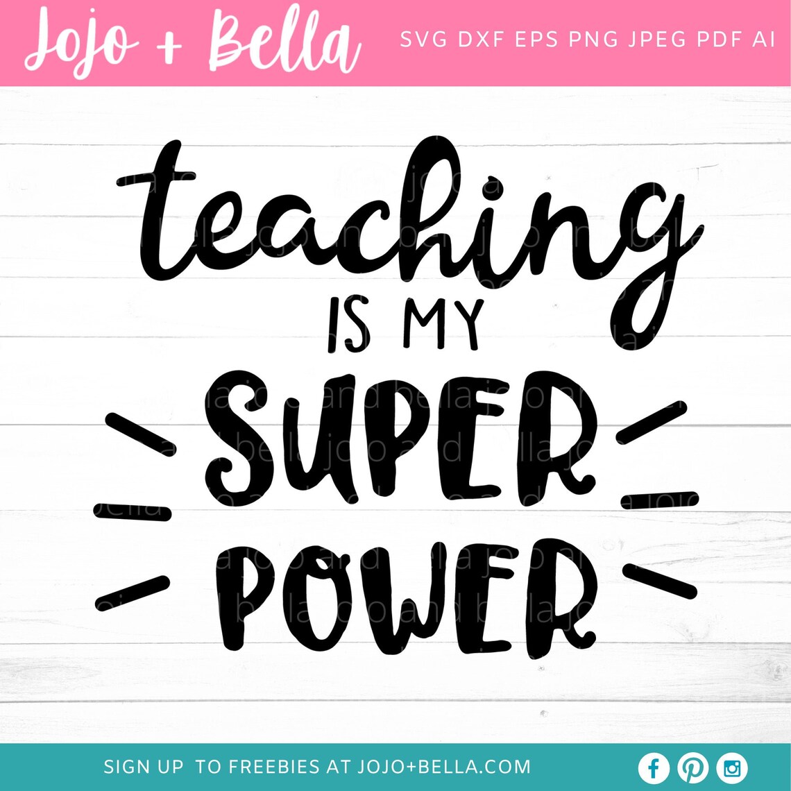 Teaching is My Super Power Svg Teacher Svg School Svg Back | Etsy