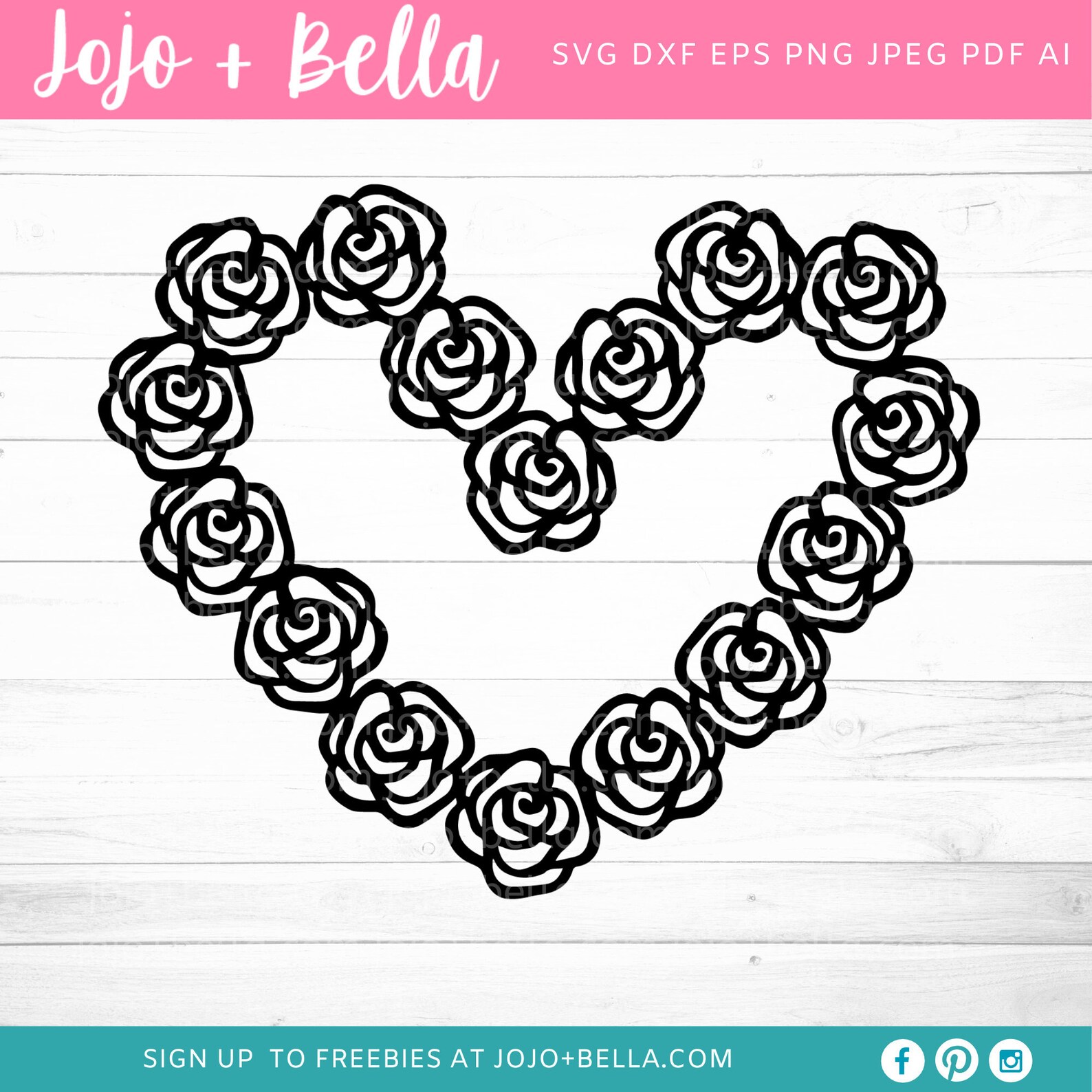 Heart Svg Rose Heart Svg Rose Svg Wedding Heart Svg Love | Etsy