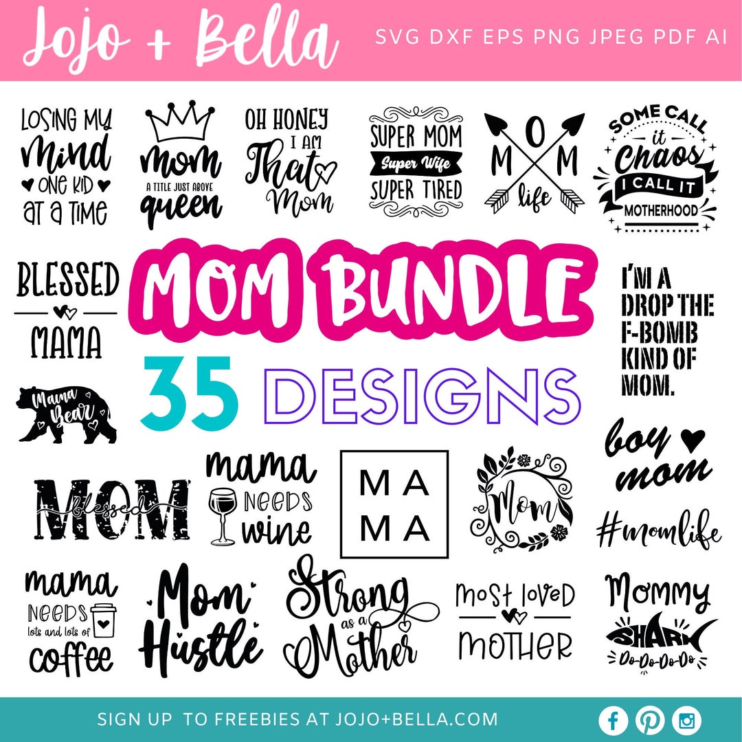 Mom Life Svg Bundle, Mom Svg Bundle, Mother's Day Svg, Mom Life Quote ...
