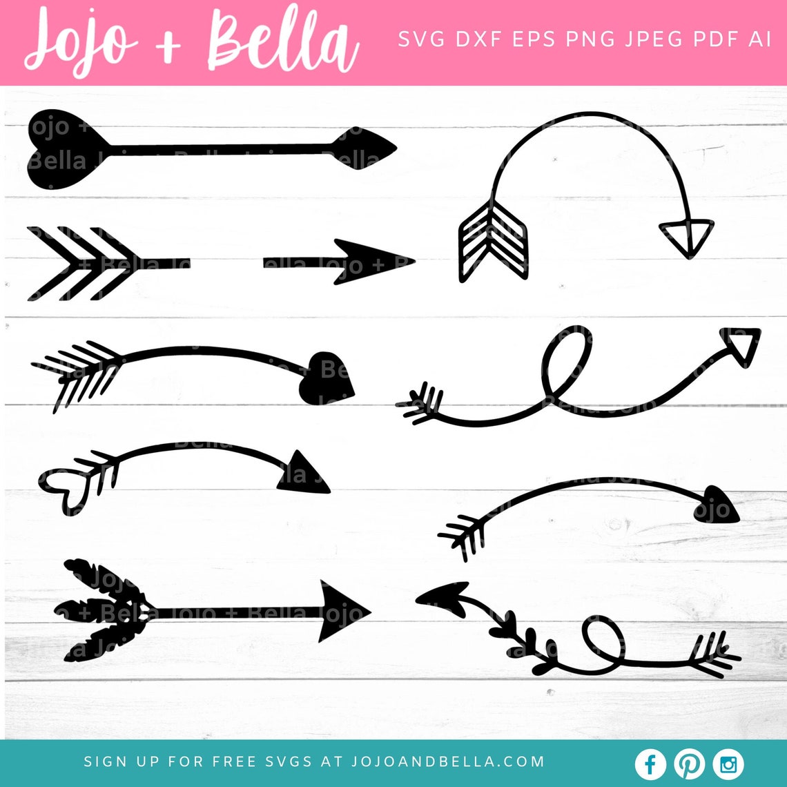 Arrows SVG File Bundle Arrows Clipart Arrows Clip Art Arrow - Etsy