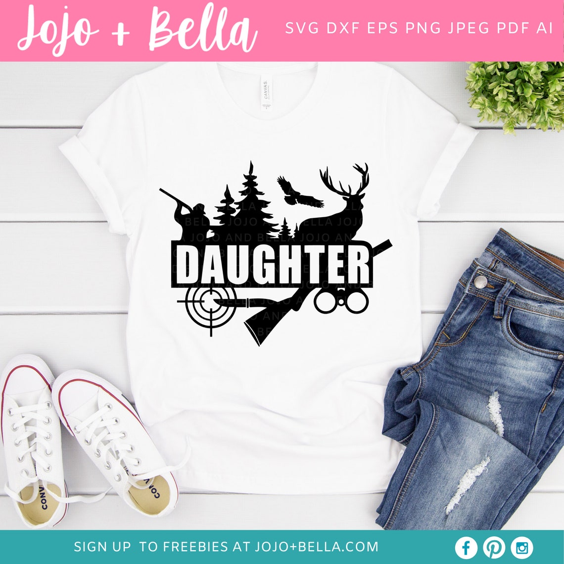 Hunting Daughter Svg, Daughter Svg, Hunting Svg, Family Svg, Father's ...