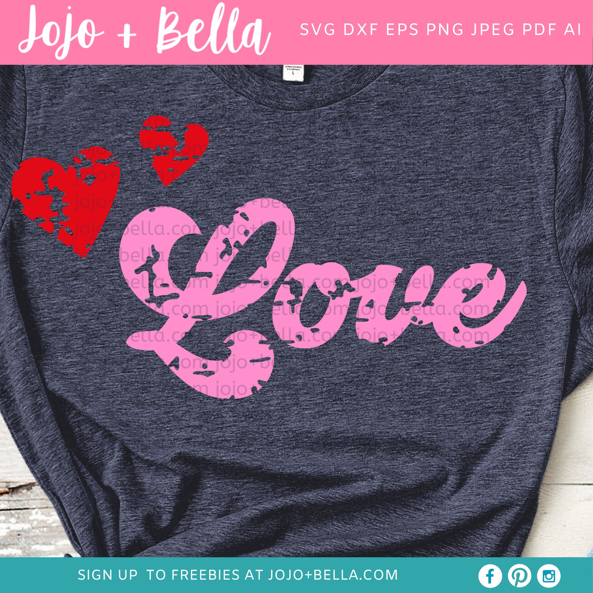 Grunge Love SVG Love Quote SVG Retro Love SVG Vintage Love | Etsy