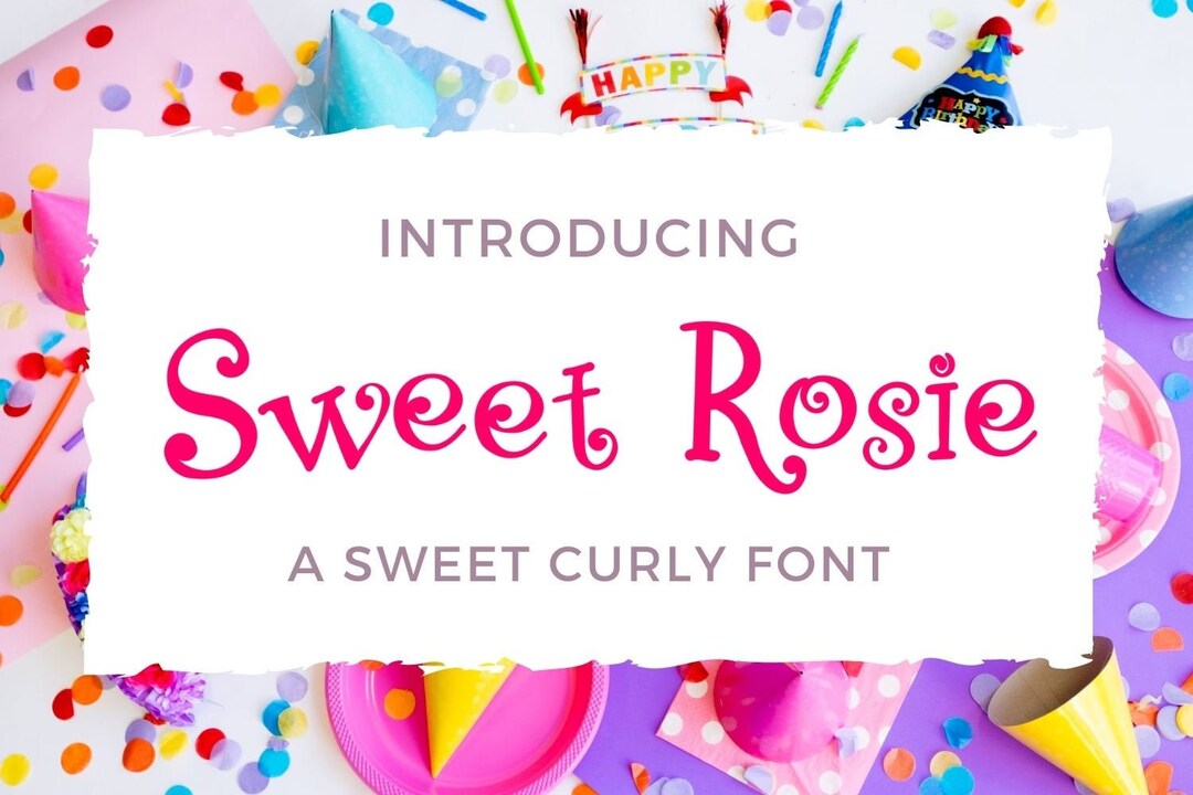 Sweet Rosie, Font, Cricut Font, Calligraphy Font, Wedding Font, Cursive ...