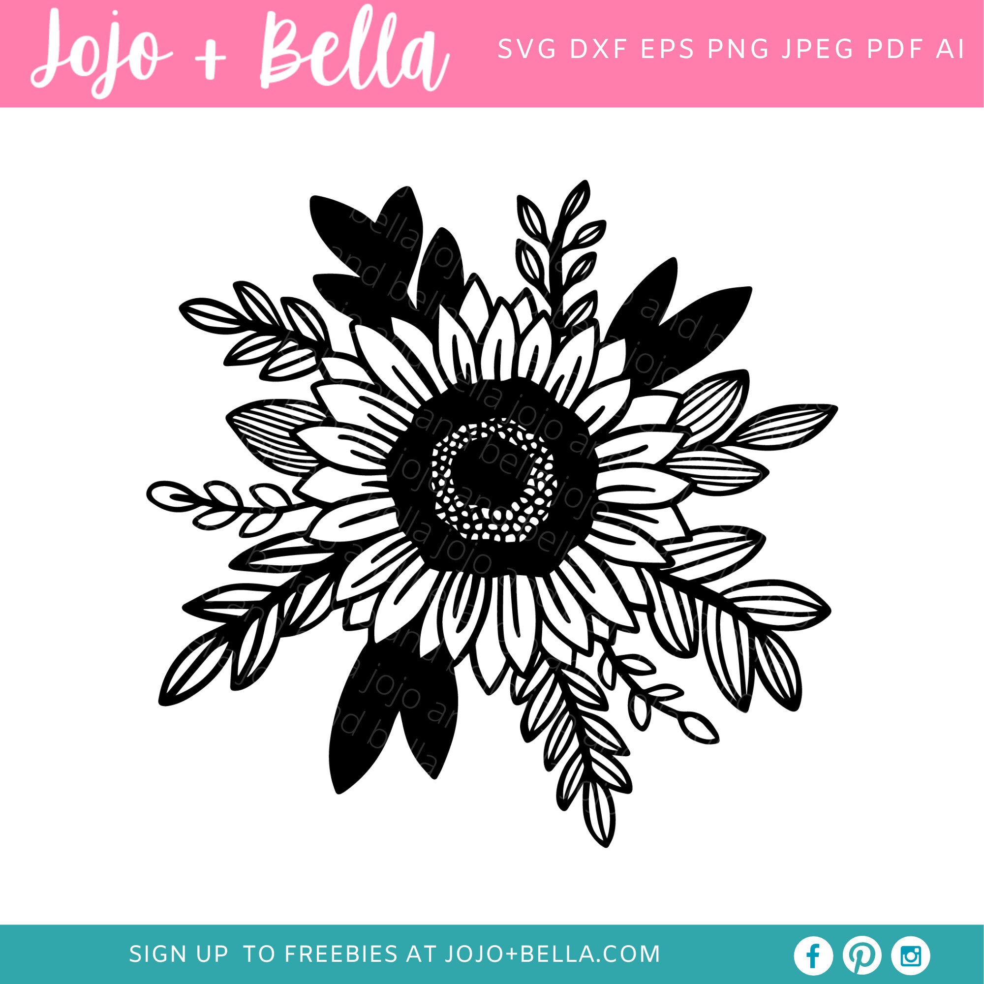 Sunflower SVG Flower Svg Flower Svg File Sunflower Svg - Etsy