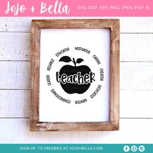 Teacher Svg, Teacher Badge Svg, Teacher Gift Svg, Back to School Svg ...