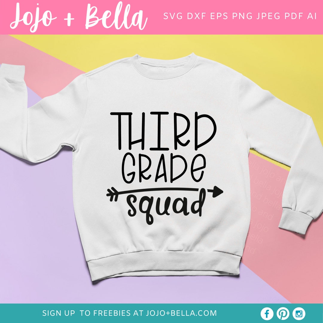 Third Grade Squad Svg, Svg Bundle, Back to School Svg, Svg, School Svg ...