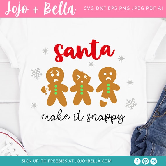 Santa SVG Gingerbread Man Svg Christmas Svg Merry Christmas | Etsy