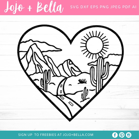 Cactus Svg Cactus Heart Svg Cactus Clipart Succulent Svg | Etsy UK
