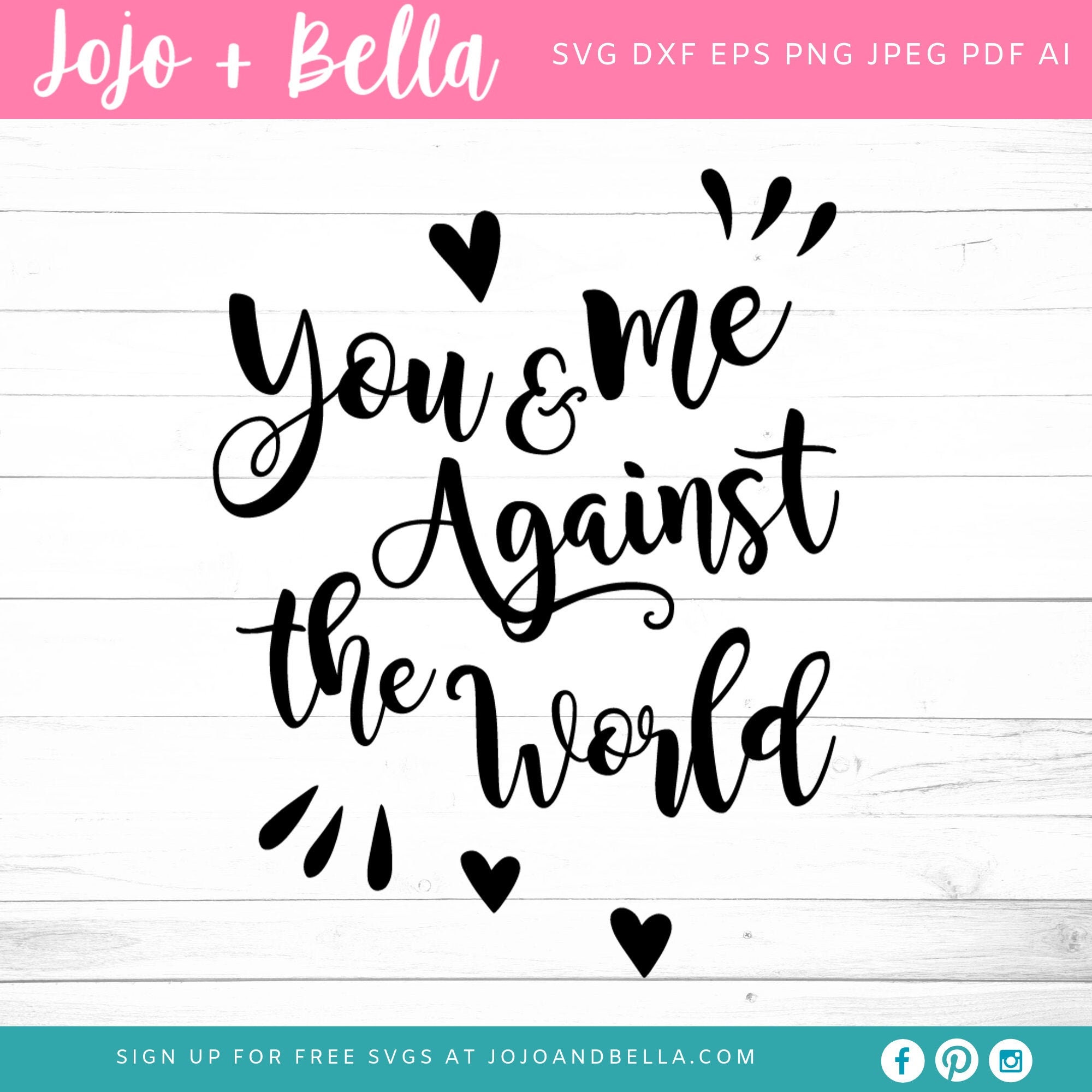 You and Me Against The World Svg, Love Sign Svg Paar Schlafzimmer Svg ...