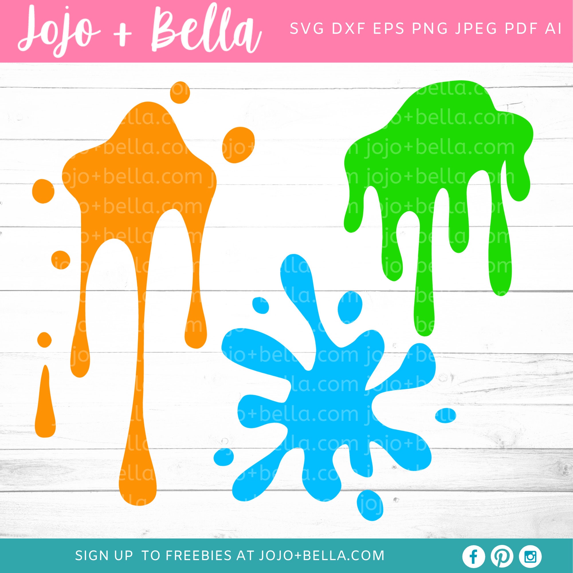 Paint Splatter Svg Paint Splats Svg Slime SVG Clipart - Etsy UK
