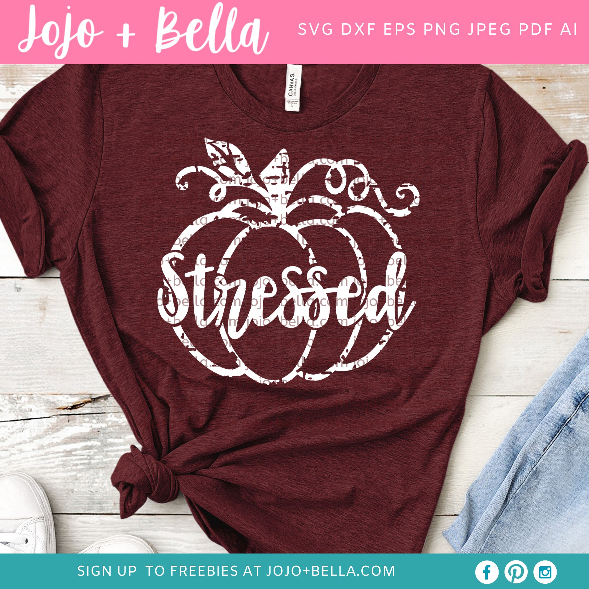 Stressed Svg Blessed Svg Thanksgiving SVG Stressed Pumpkin - Etsy